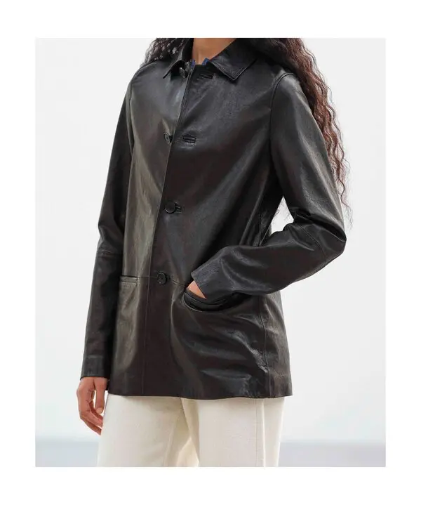 Auralee Textured Leather Blouson