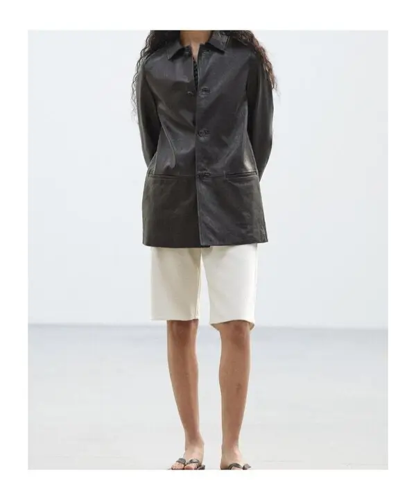 Auralee Textured Leather Blouson
