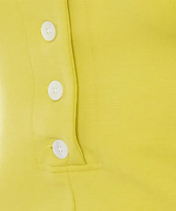 Auralee Sleeveless Vest With Button Detail