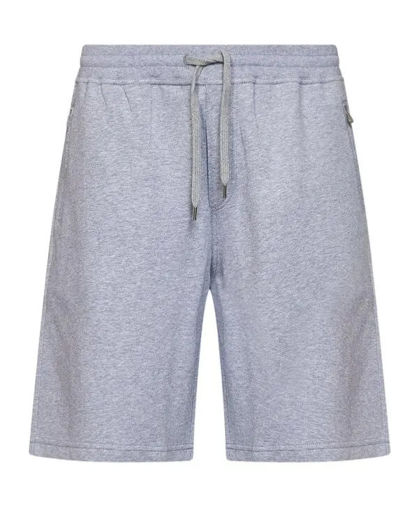 Brunello Cucinelli Drawstring Shorts With Zip Pocket - Gray