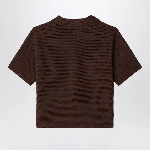 Auralee Open-knit Polo Shirt