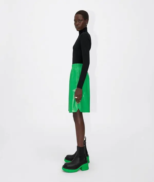 Bottega Veneta Knee-length Leather Shorts