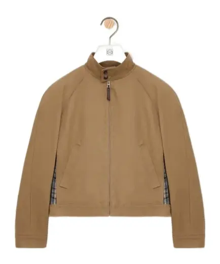 Loewe High Neck Jacket With Anagram Embroidery