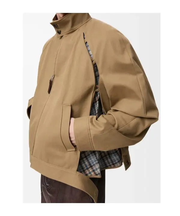 Loewe High Neck Jacket With Anagram Embroidery