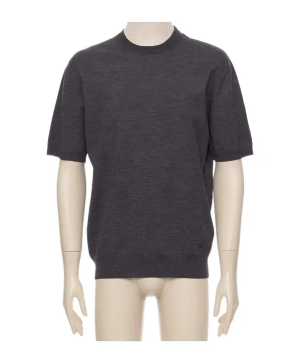 Valentino Garavani Vlogo Signature Short-sleeve Knitted Sweater