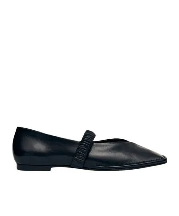 ALOHAS Lautan Square-toe Ballet Flats - Black