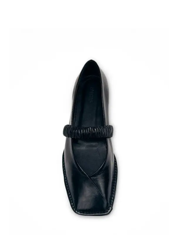 ALOHAS Lautan Square-toe Ballet Flats - Black