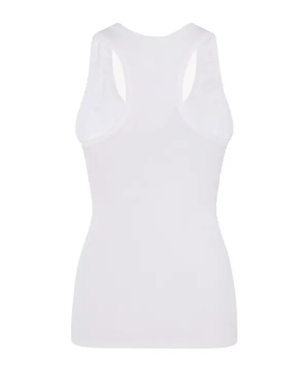 THE ROW Cendrea Ribbed Racerback Tank Top - White
