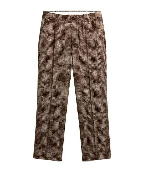 GOLDEN GOOSE Mario Checked Tailored Trousers