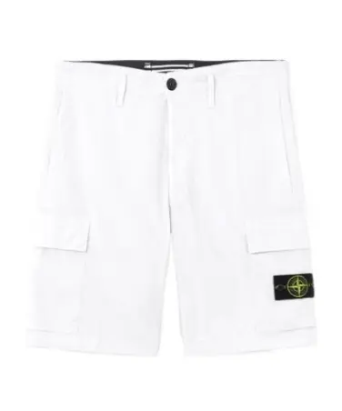 Stone Island Regular Fit Cargo Bermuda Shorts - Sky Color