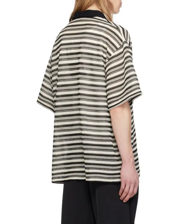 SONG FOR THE MUTE Striped Polo Shirt