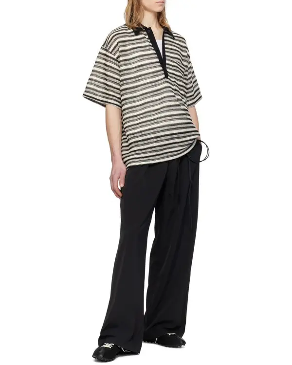 SONG FOR THE MUTE Striped Polo Shirt