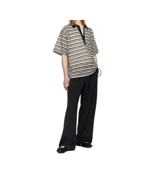 SONG FOR THE MUTE Striped Polo Shirt