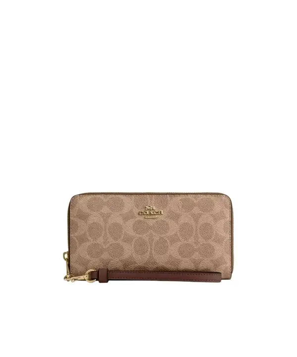 COACH Zipper Wallet - Tan