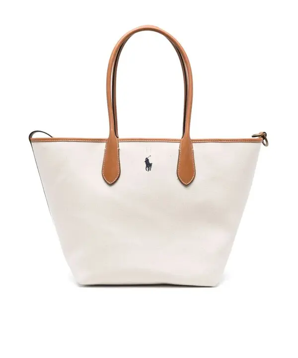 Polo Ralph Lauren Top Handle Medium Tote Bag - White