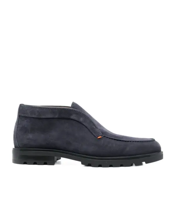 Santoni Detroit Rock Suede Boots - Blue