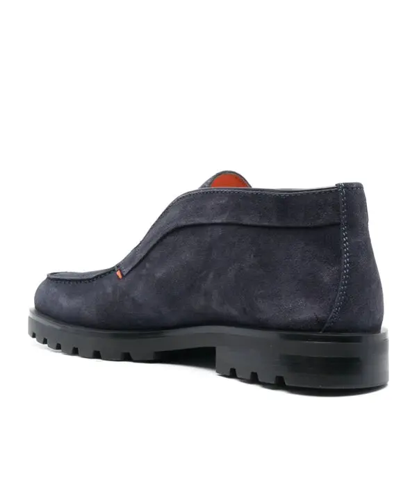 Santoni Detroit Rock Suede Boots - Blue