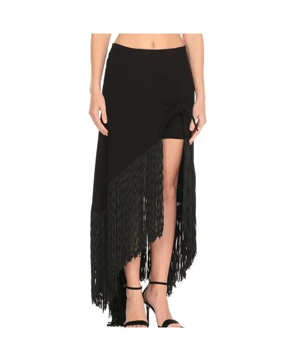 Philosophy Di Lorenzo Serafini Asymmetric Fringed Skirt