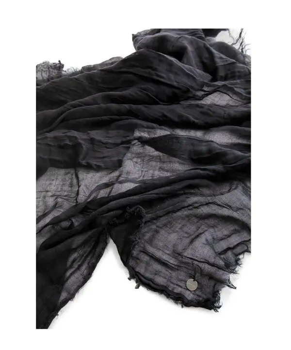 ANN DEMEULEMEESTER Wrinkled Transparent Scarf