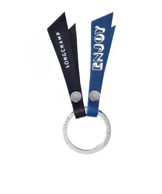 Longchamp Logo Key Ring - Black