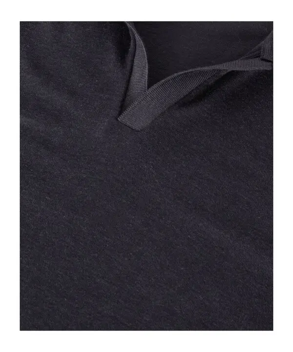 Loro Piana Short-sleeved Polo Shirt - Navy Blue