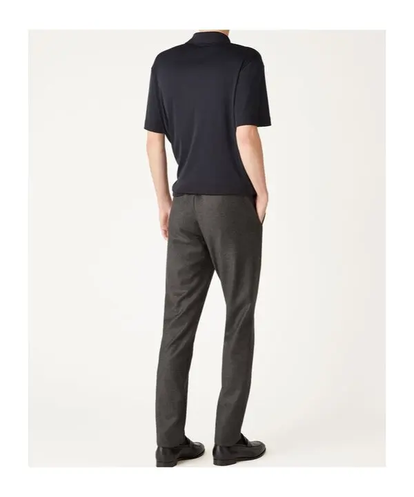 Loro Piana Short-sleeved Polo Shirt - Navy Blue
