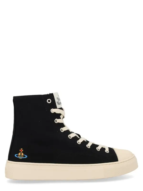 VIVIENNE WESTWOOD High Top Lace-up Sneakers - Black