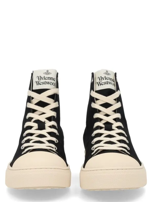 VIVIENNE WESTWOOD High Top Lace-up Sneakers - Black