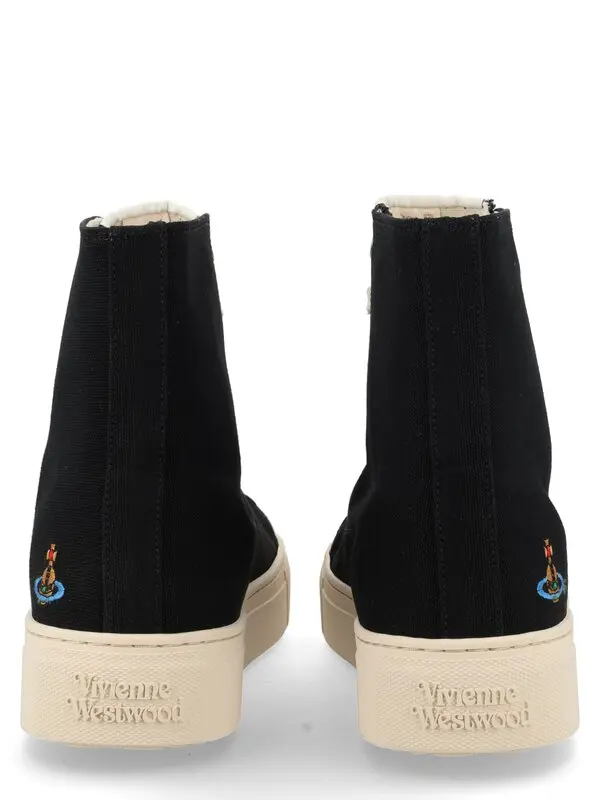 VIVIENNE WESTWOOD High Top Lace-up Sneakers - Black