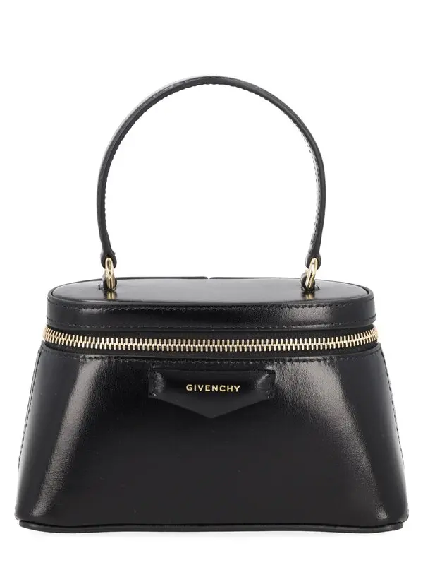 Givenchy Antigona" Vanity Bag In Box Leather - Black
