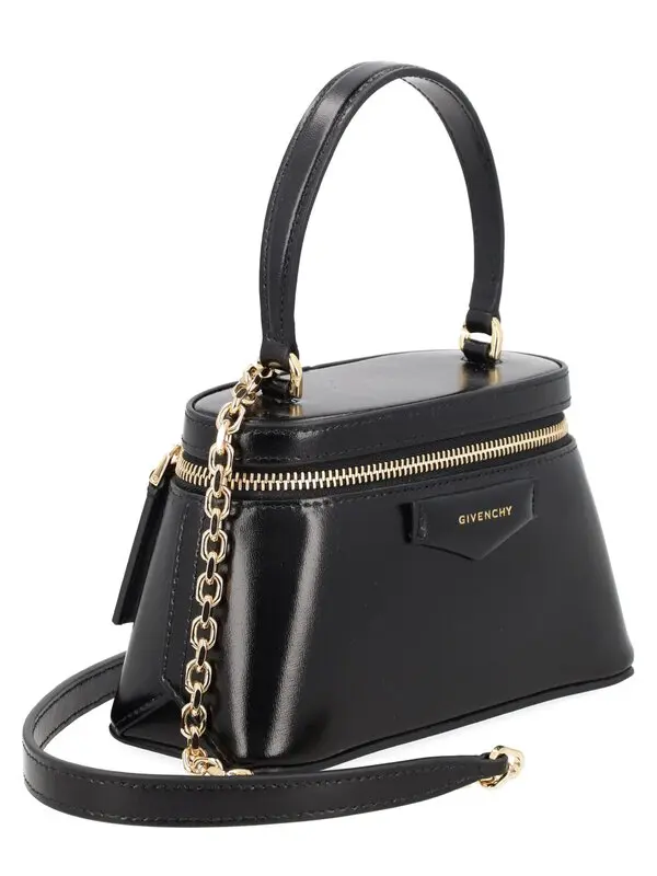 Givenchy Antigona" Vanity Bag In Box Leather - Black