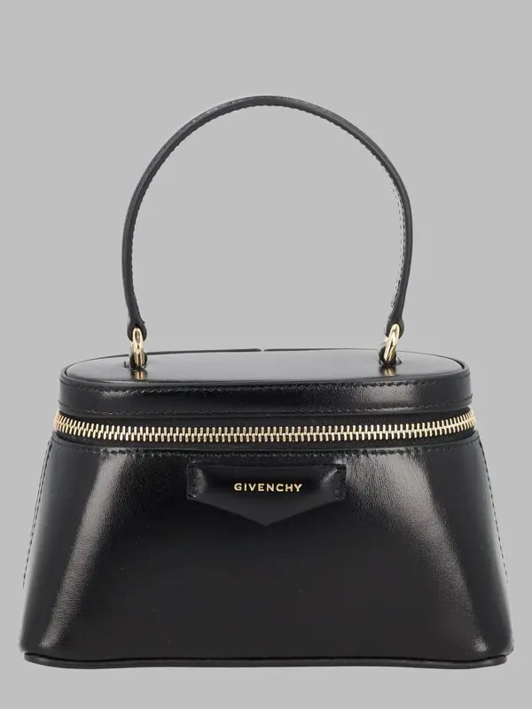 Givenchy Antigona" Vanity Bag In Box Leather - Black