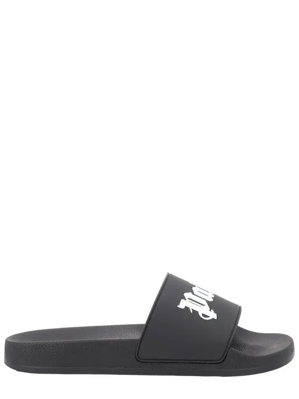 Palm Angels Logo Slides - Black