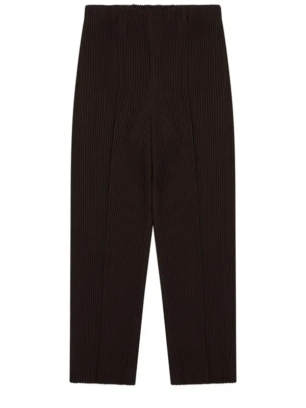 Issey Miyake Homme Plissé Pleated Tuxedo Trousers
