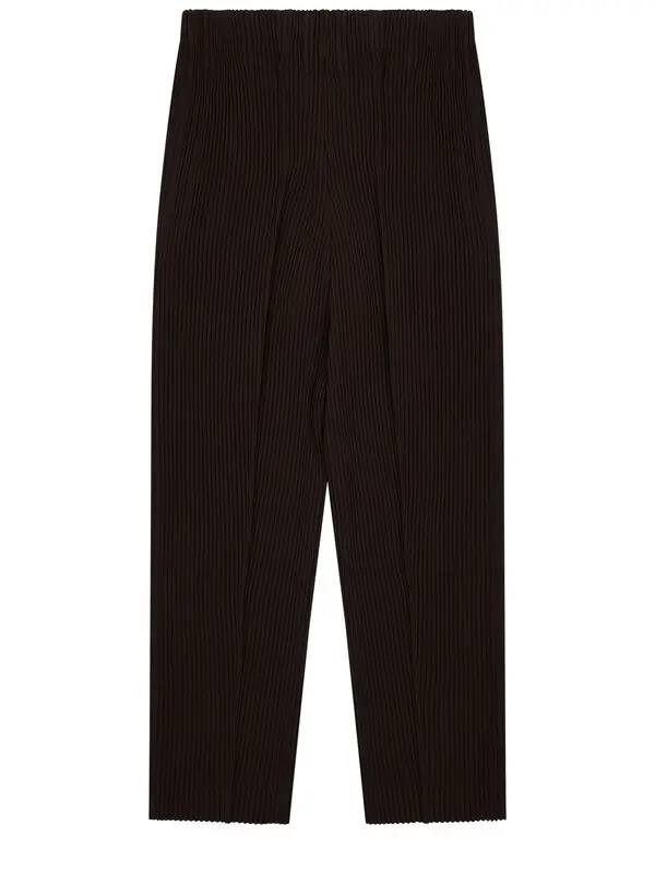 Issey Miyake Homme Plissé Pleated Tuxedo Trousers