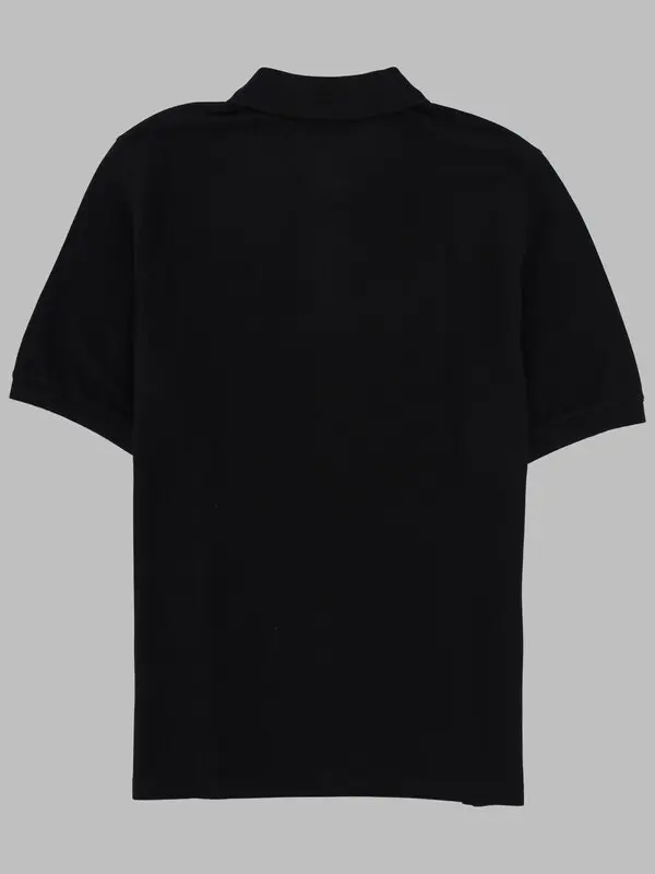 Maison Kitsuné Polo Con Zip E Patch Logo