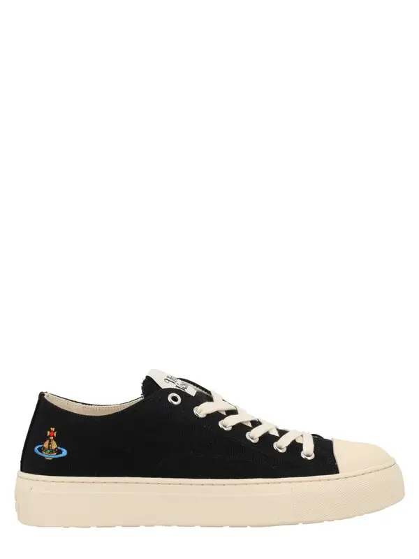 VIVIENNE WESTWOOD Low Top Plimsoll Sneakers - Black