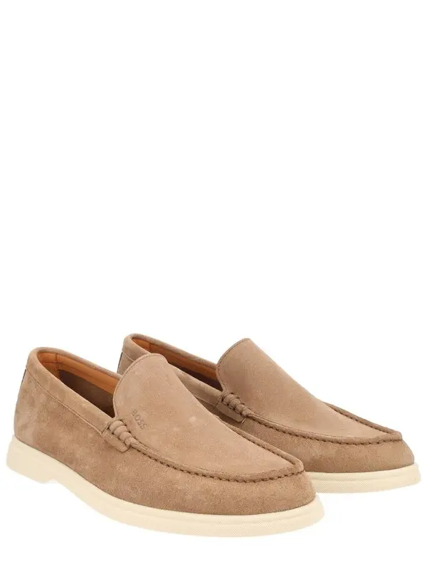 BOSS Suede Mocassino With Logo