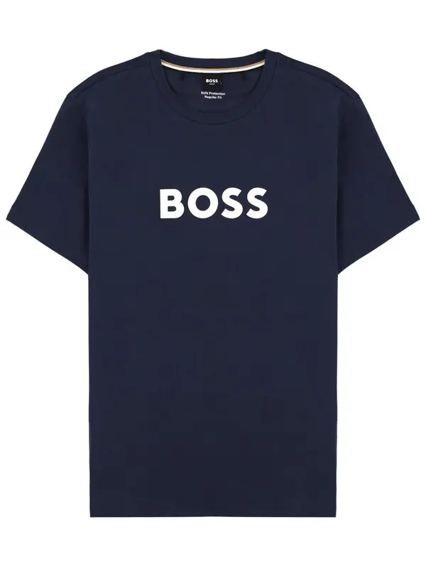 BOSS T-shirt Con Logo - Blue
