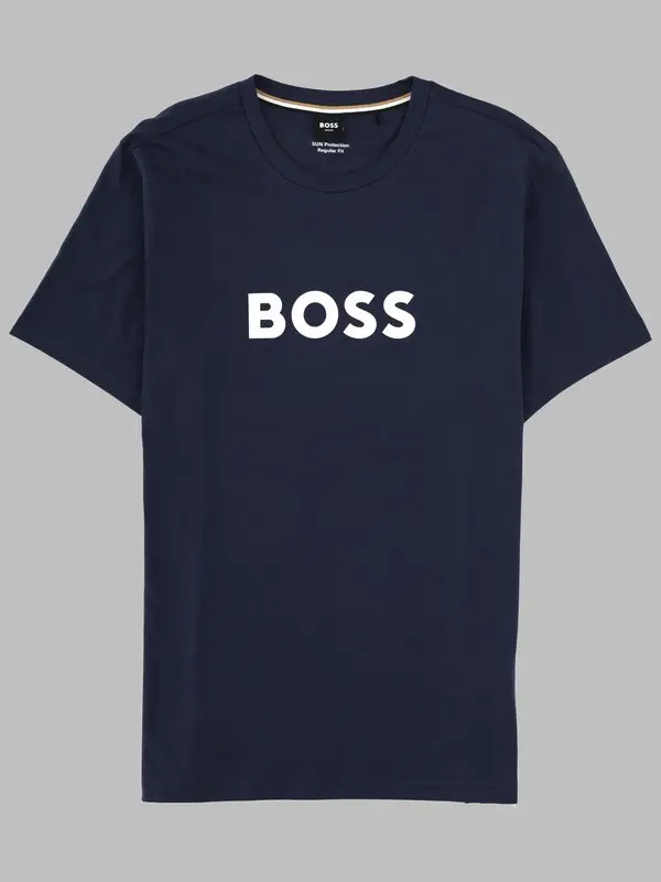 BOSS T-shirt Con Logo - Blue