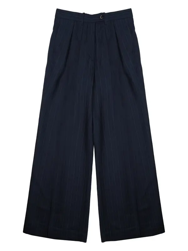 NINE:INTHE:MORNING Nine:in:the:morning Palazzo Pants "sandra" With Pin Stripes