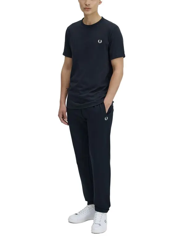 Fred Perry T-shirt "ringer" Con Logo - Blue