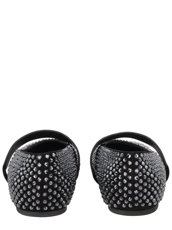 Givenchy Ballerina Sliced Square Flats - Black