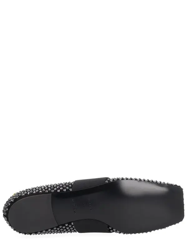 Givenchy Ballerina Sliced Square Flats - Black