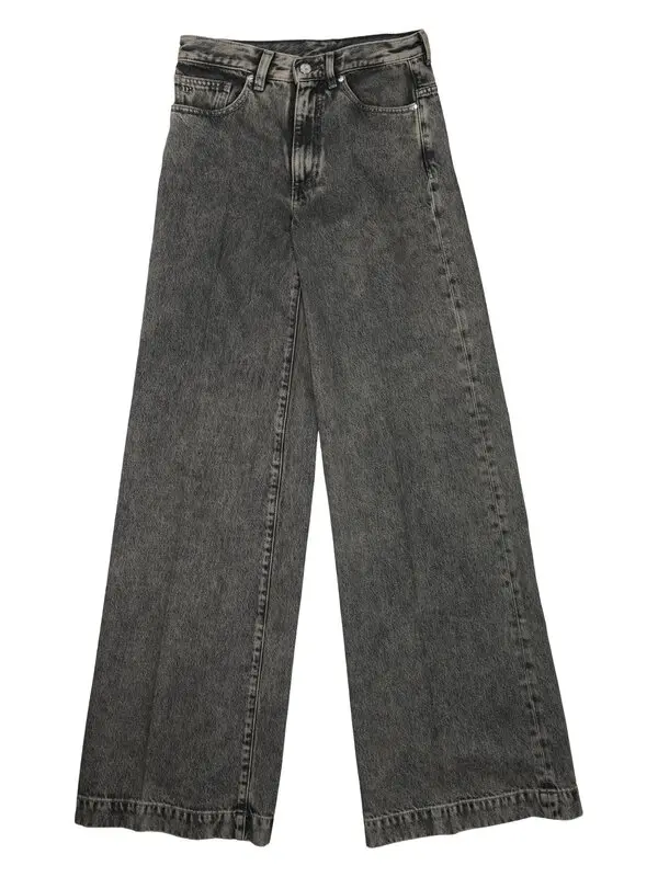 NINE:INTHE:MORNING Nine:in:the:morning Wide Leg Jeans In Black Wash