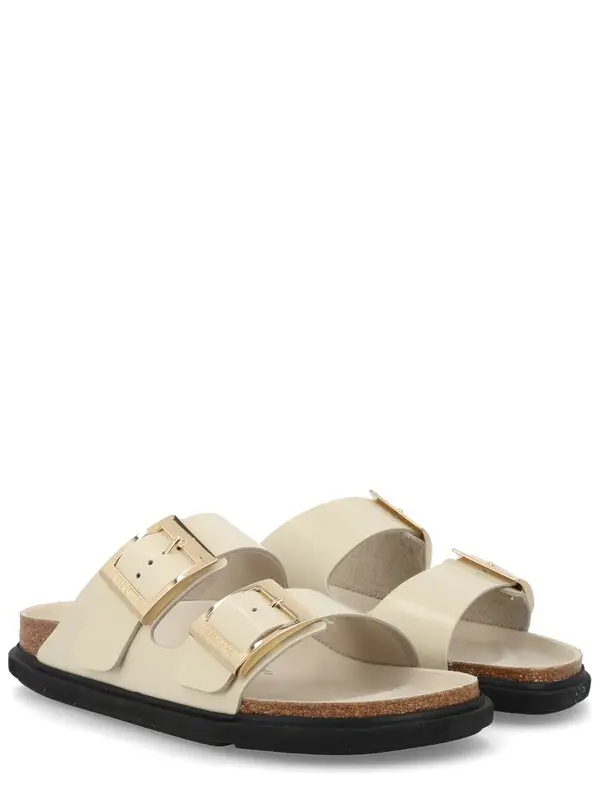 BIRKENSTOCK Arizona Droplet Buckle Sandals - Beige