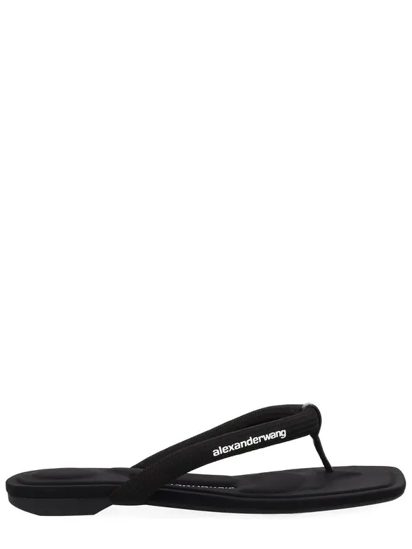 Alexander Wang Jenna Tubular" Thong Sandals - Black