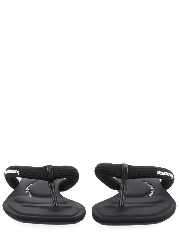 Alexander Wang Jenna Tubular" Thong Sandals - Black