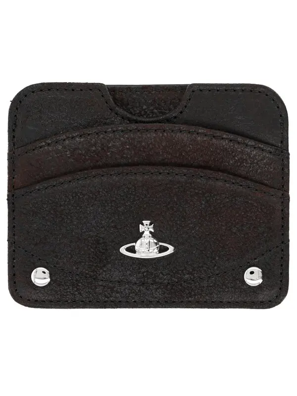 VIVIENNE WESTWOOD Portacarte Half Moon Cardholder - Brown