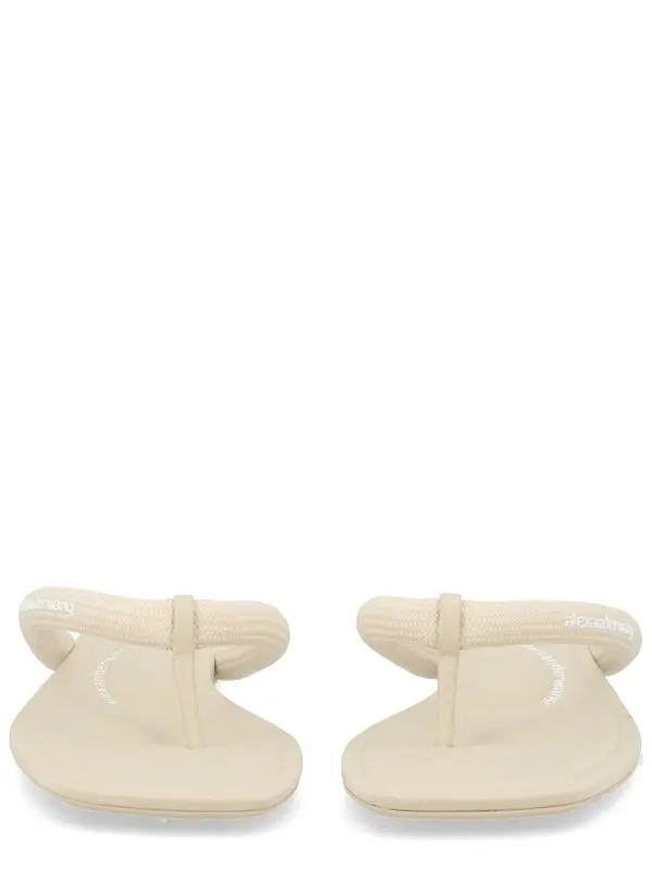 Alexander Wang Jenna Tubular Thong Sandals - Beige